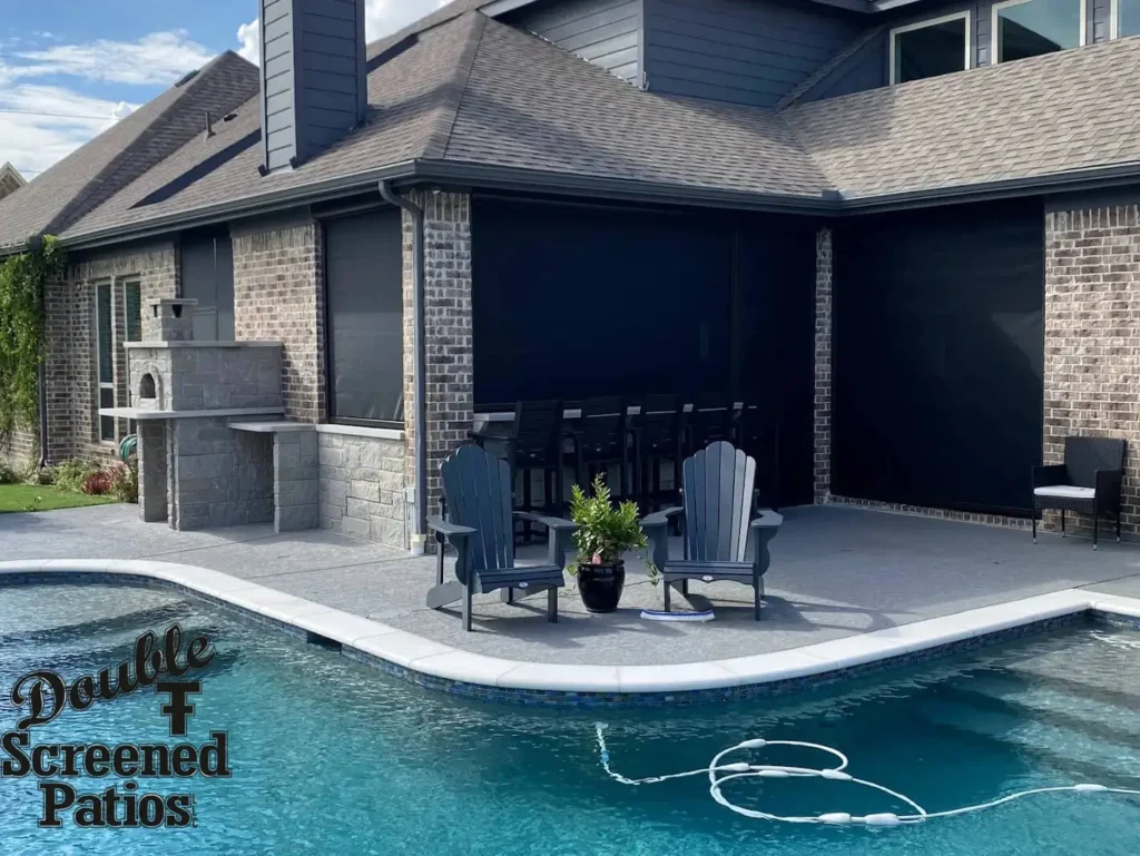 Motorized Screen Installation In Lakes Of La Cima, Thackery, Prosper ...